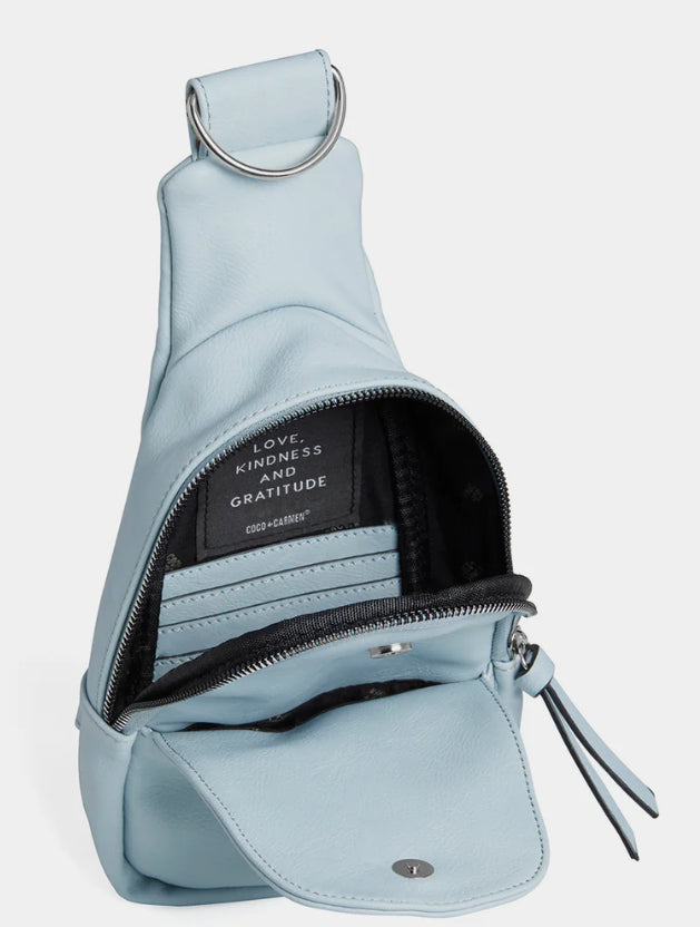 Rhea Crossbody-Sky Blue | Jilly's Socks 'n Such