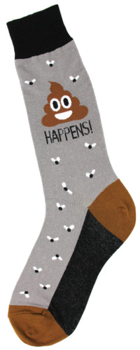 Men’s Poop Happens Socks | Jilly's Socks 'n Such